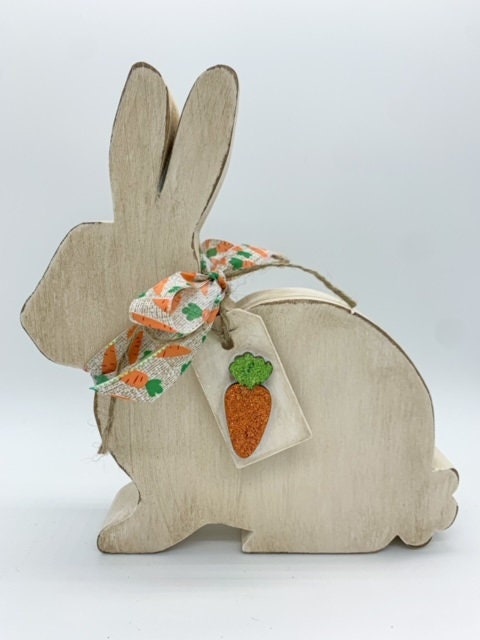 Carrot Bunny Wood Block - Etsy