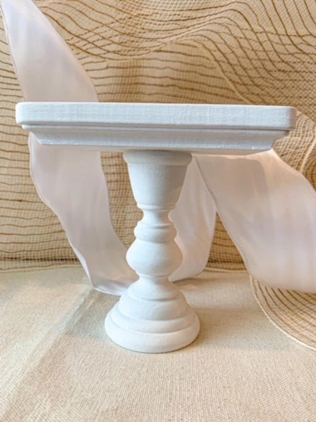 Rectangle Flat Base Elevated Stand - White - Etsy