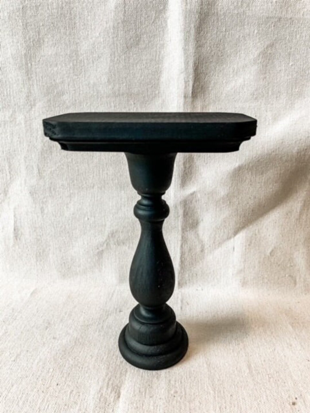 Clipped Corner Rectangle Flat Base Elevated Stand - Black - Etsy