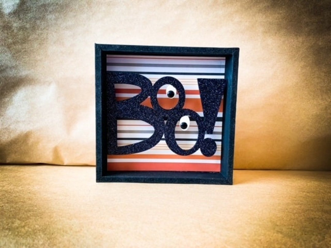Boo! Shadow Box Sign - Etsy