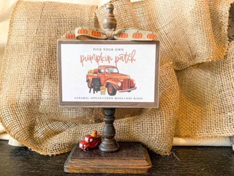 Pumpkin Patch Wood Block Sign - Etsy