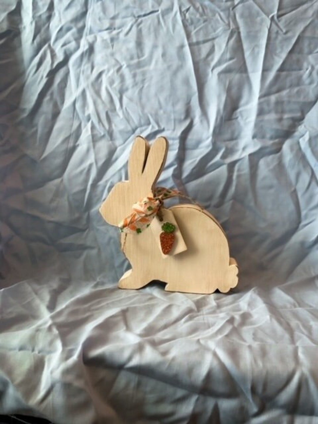 Carrot Bunny Wood Block - Etsy