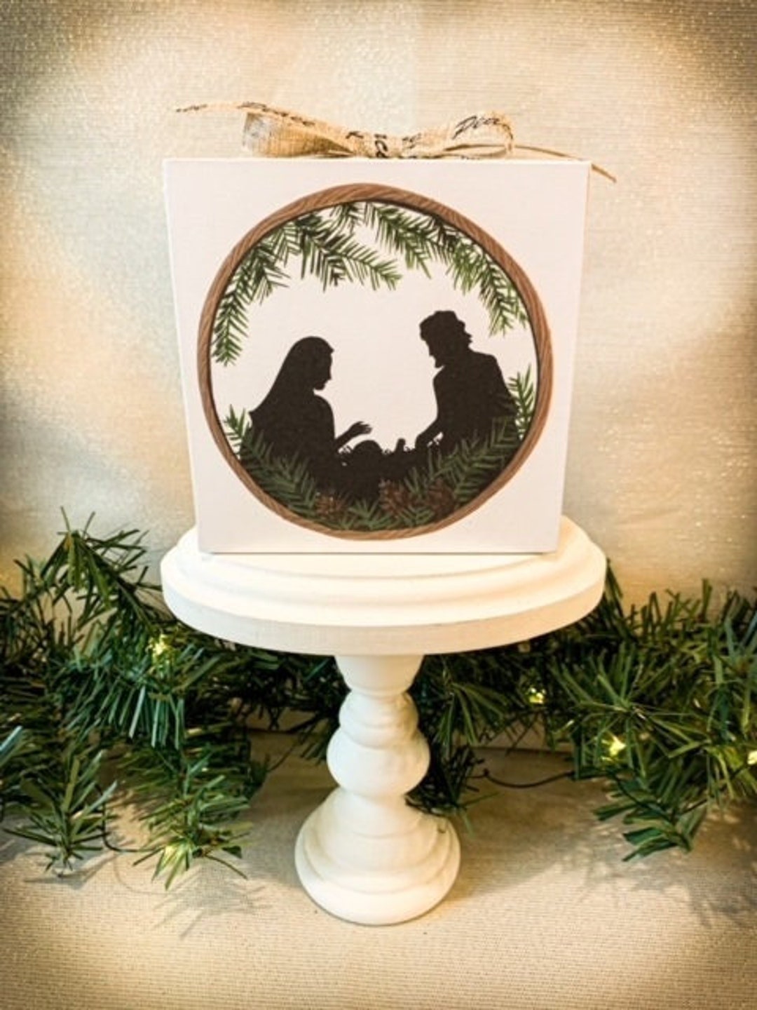 Nativity Wood Block Sign - Etsy