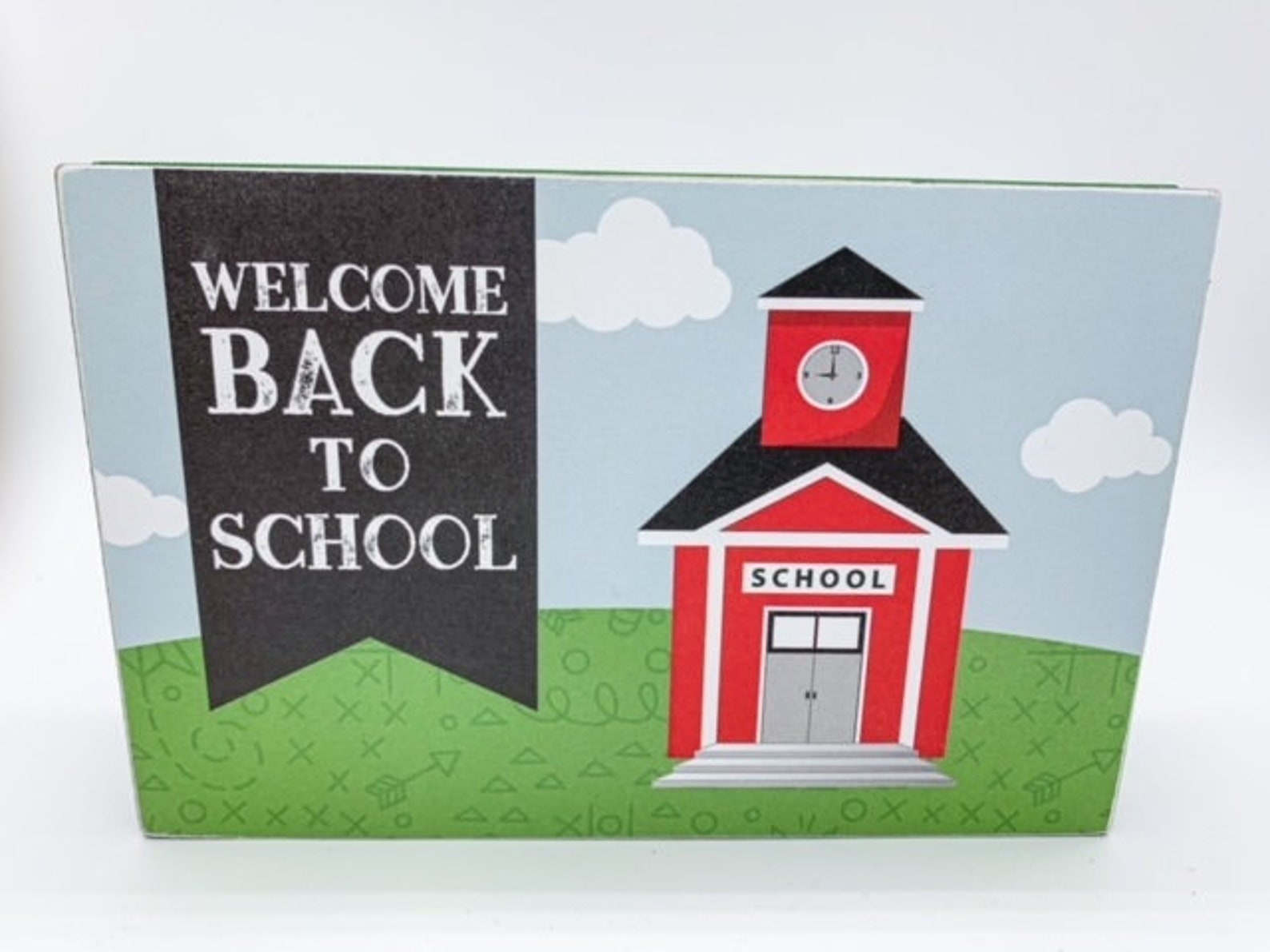 Welcome Back Wood Block Sign - Etsy