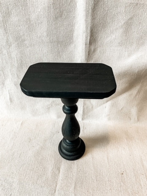 Clipped Corner Rectangle Flat Base Elevated Stand - Black - Etsy