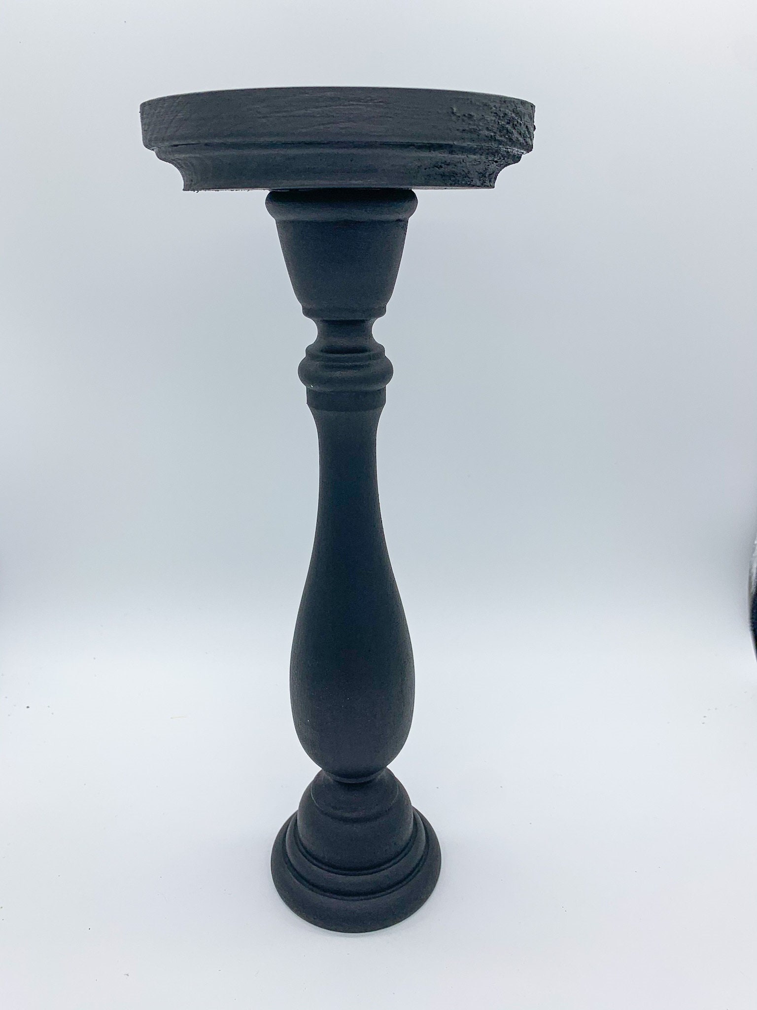 Round Flat Base Elevated Stand - Black - Etsy