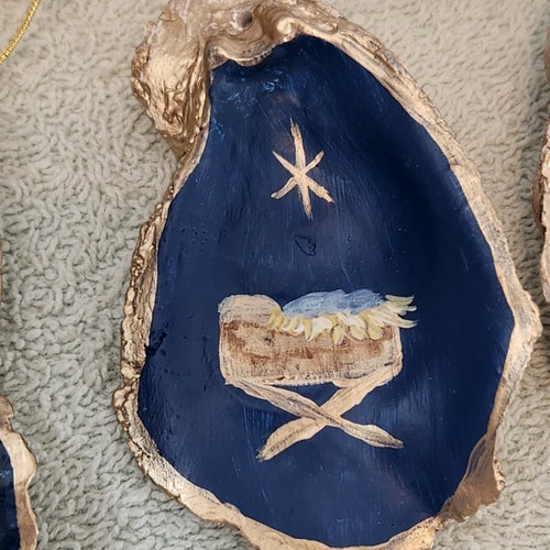 Oyster Shell Nativity Scene - Etsy