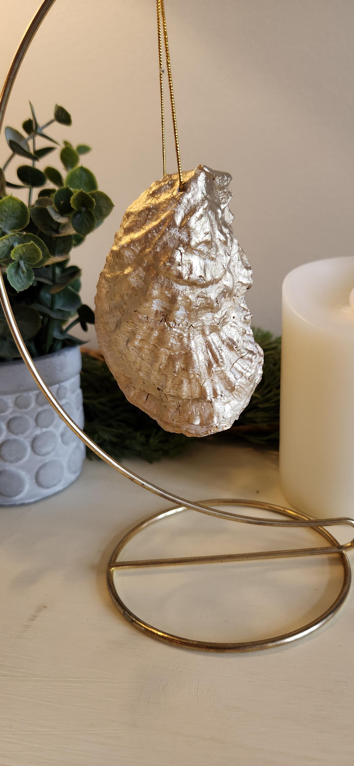Oyster Shell Topiary Tree Pink Green Wreath Ornament Decoupaged - Etsy