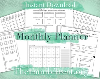 Planner Digital & Printable Instant Download - Etsy