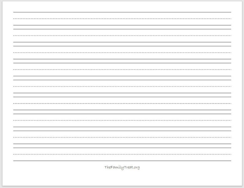 Blank Handwriting Practice Sheets *landscape* - Unlimited Copies - Etsy
