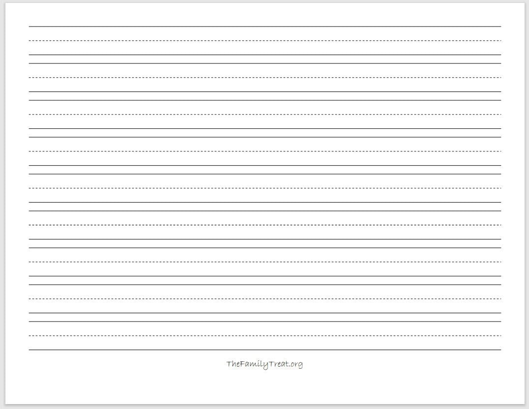 Blank Handwriting Practice Sheets *landscape* - Unlimited Copies - Etsy