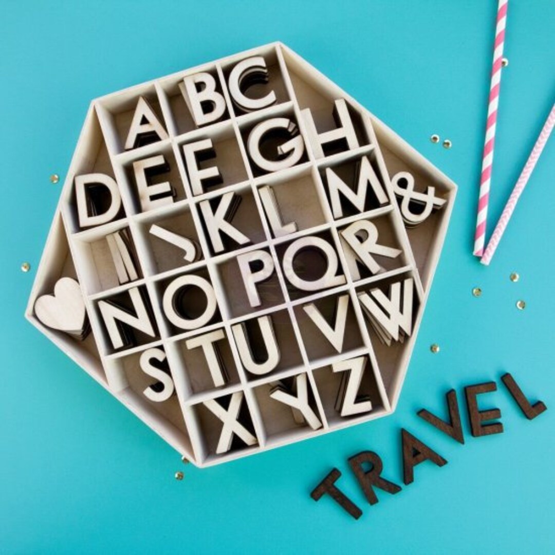 3D Wood Letters 1.75" by Prima Marketing - Etsy