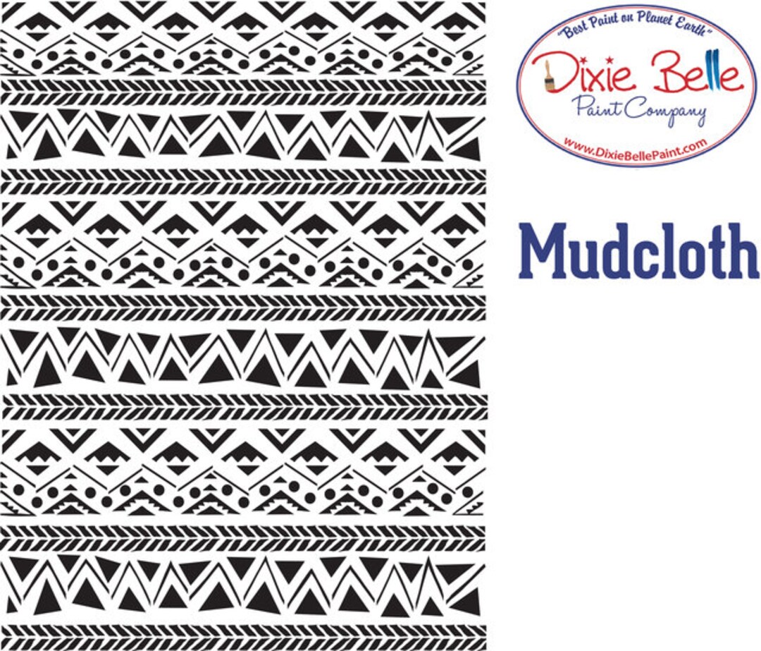 Mud Cloth Mylar Stencil by Dixie Belle - Etsy