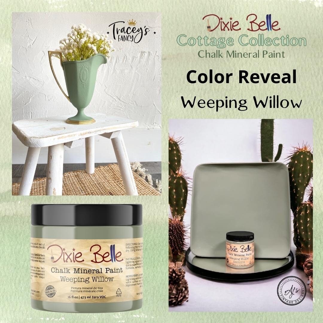 New Cottage Color **weeping Willow** Dixie Bell Chalk Paint is Here - Etsy