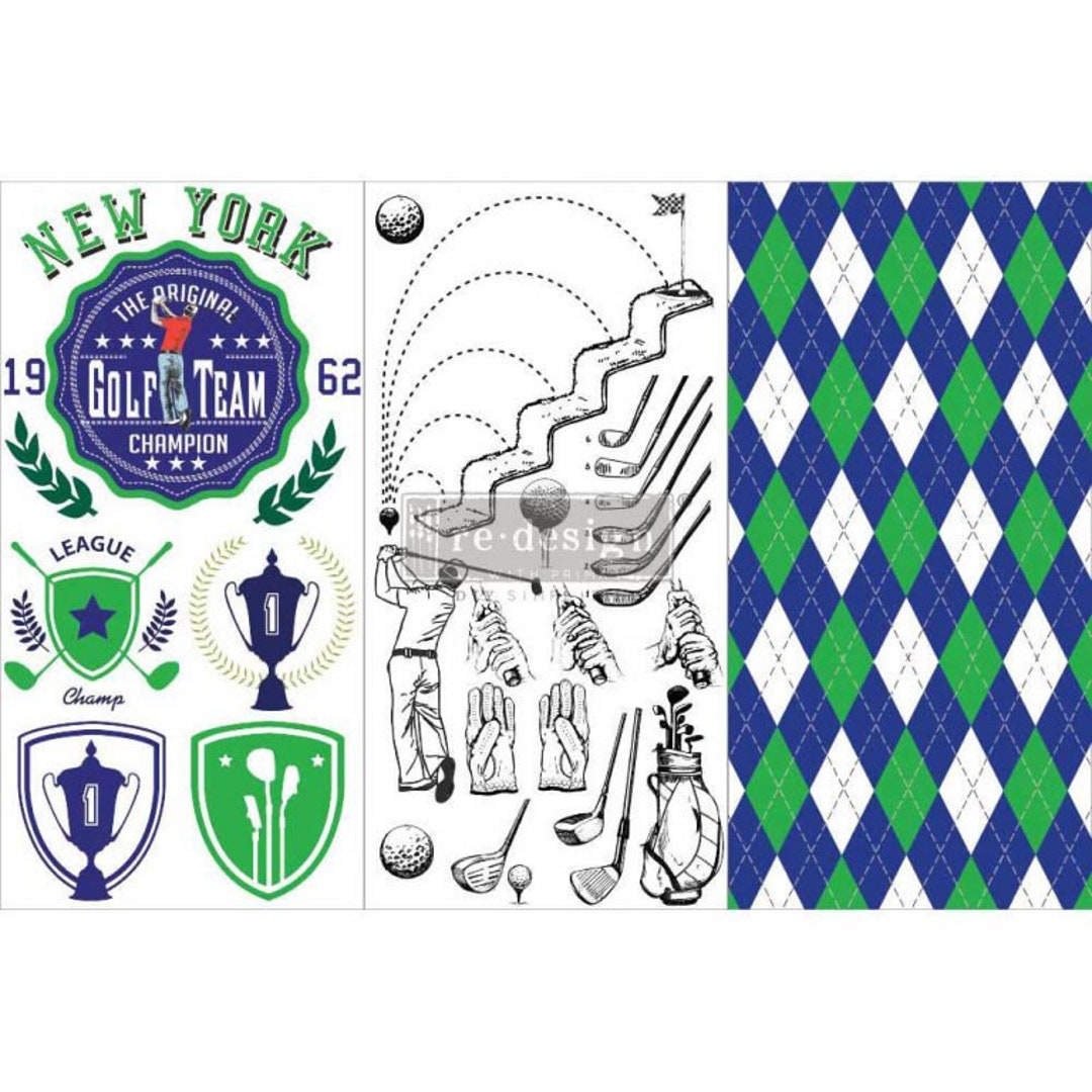 Primaredesign Transfers – GOLF – 3 SHEETS, 6 X 12 - Etsy