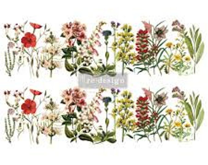 The Flower Fields Prima Redesign Decor Transfers - Etsy