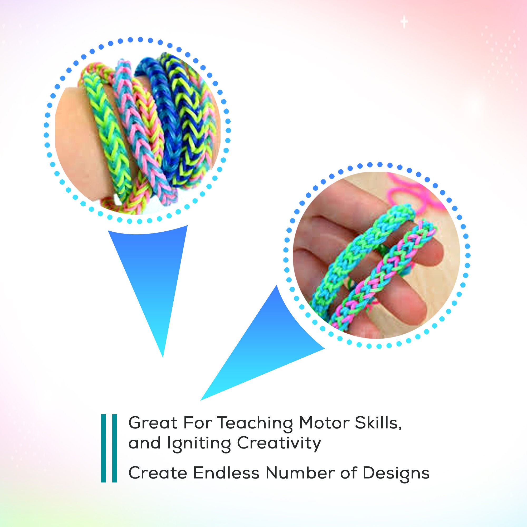 Rubber Band Bracelet Making Kit: 1200 Bands + Loom Board - Etsy