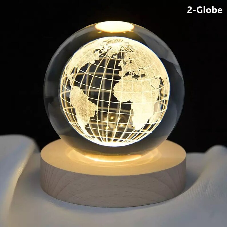 PERSONALIZED Luminous World - A Globe of Light and Wonder 3D GALAXY ...