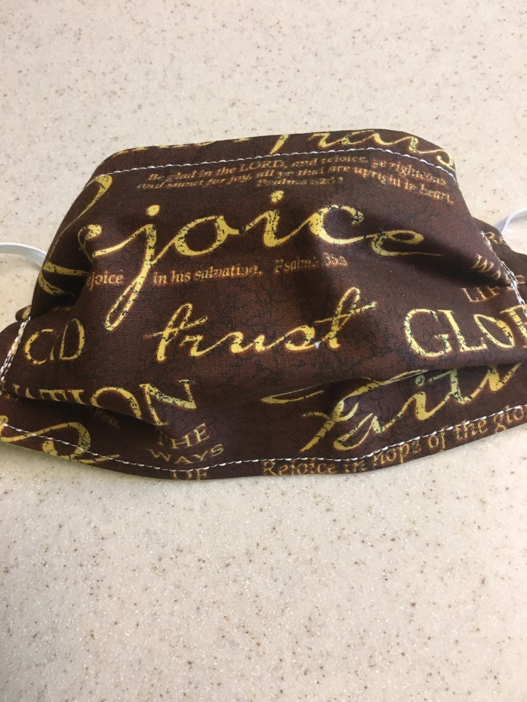 Scripture Faith Washable Face Mask With Nose Wire - Etsy UK