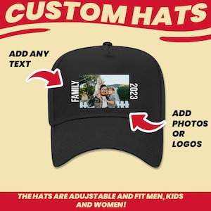 Custom Photo Cap: Personalized Picture Hat for Men and Women, Unique ...