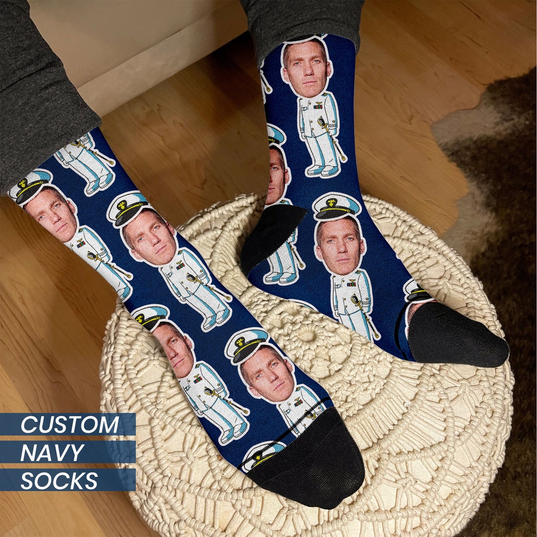 Custom Face US Navy Socks: Veteran's Day Gift - Etsy