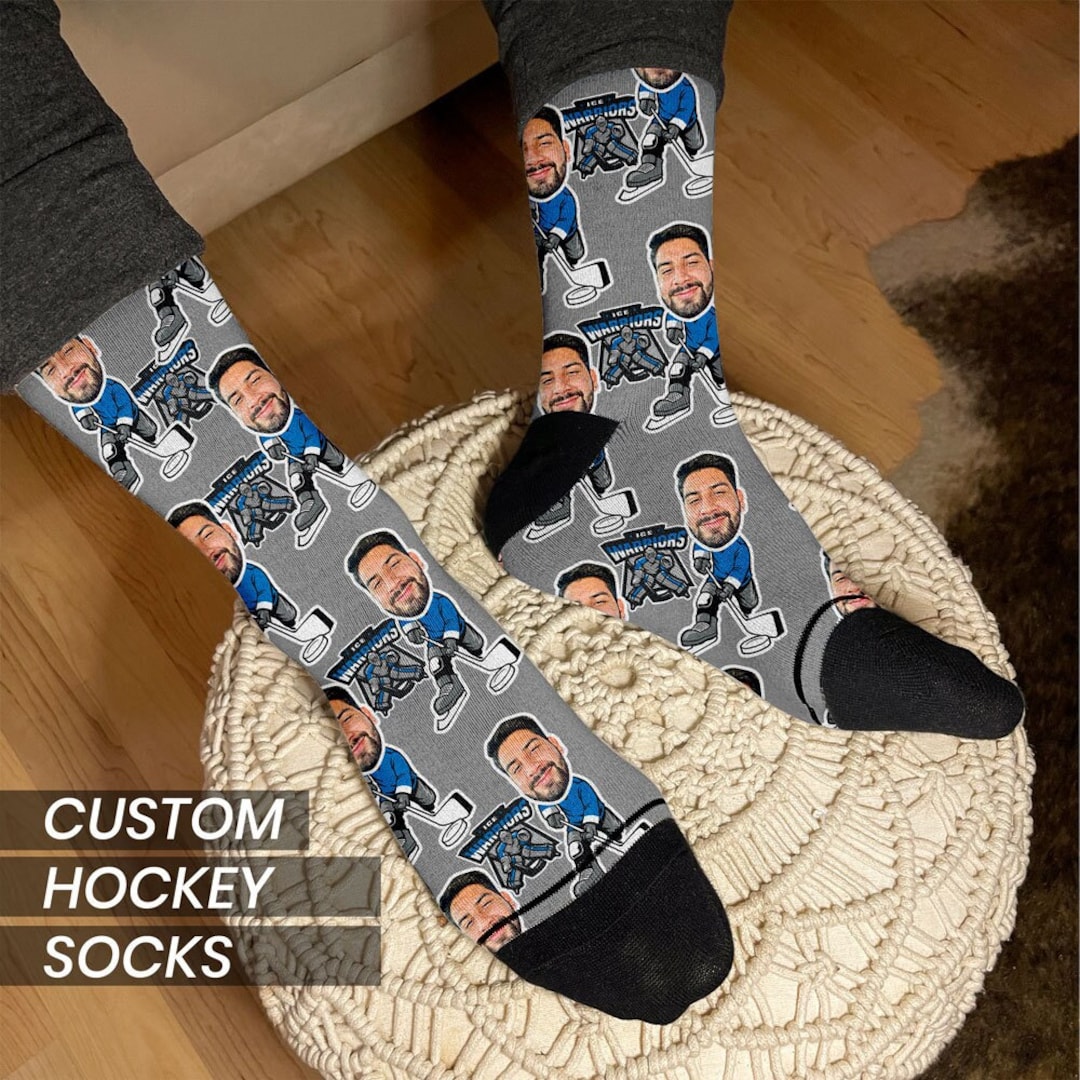 Personalized Hockey Socks: Custom Team Logo Gift - Etsy