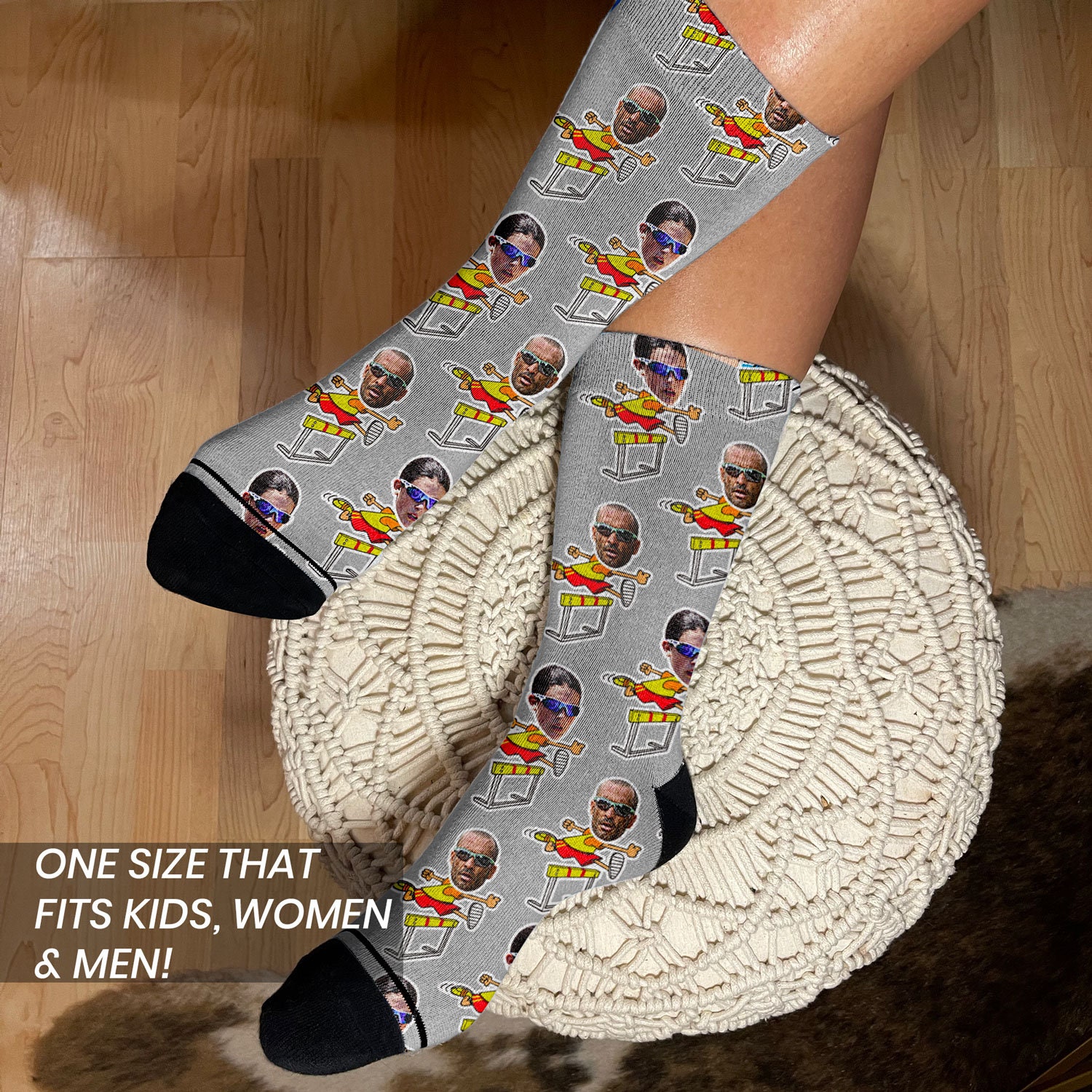 Track and Field Gift : Custom Socks With Faces - Etsy