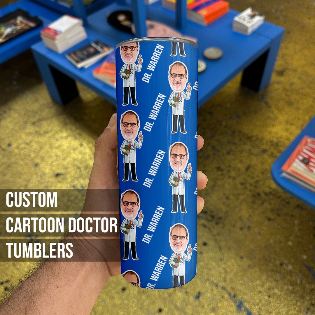 Custom Doctor Tumbler With Face: Ideal Gift for Medical Students, New ...