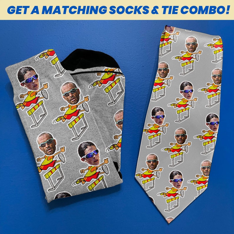 Track and Field Gift : Custom Socks With Faces - Etsy