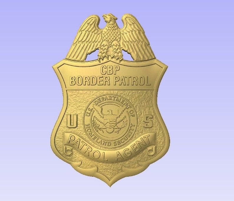 CBP Border Patrol Badge STL - Etsy