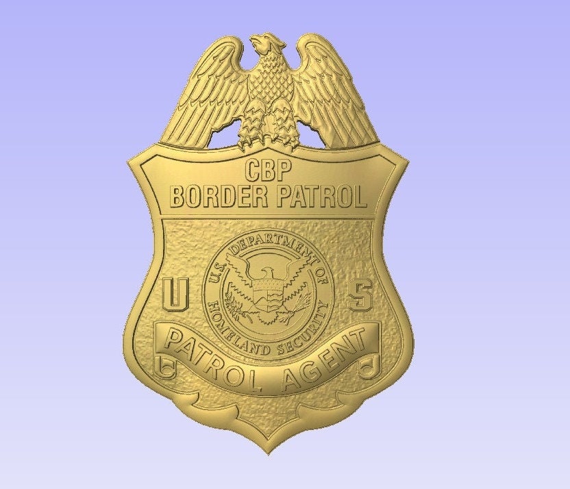 CBP Border Patrol Badge STL - Etsy
