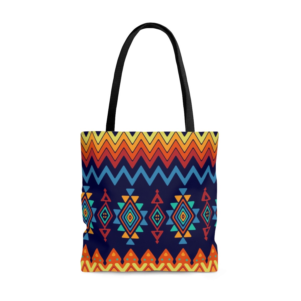 Colorful Aztec Design Tote Bag. Add Custom Matching Sneakers - Etsy