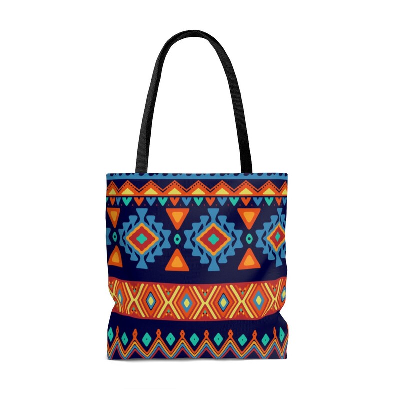 Colorful Aztec Design Tote Bag. Add Custom Matching Sneakers and ...