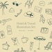 Hotel & Travel Hand-drawn Illustration Set - Etsy