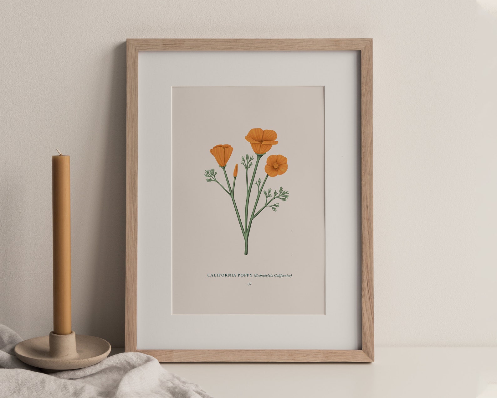 California Poppy Print - Etsy