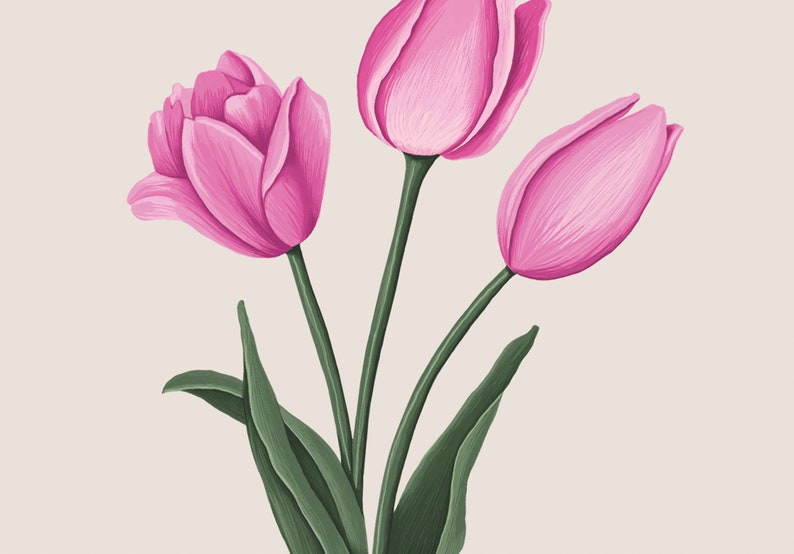Tulip Print - Etsy