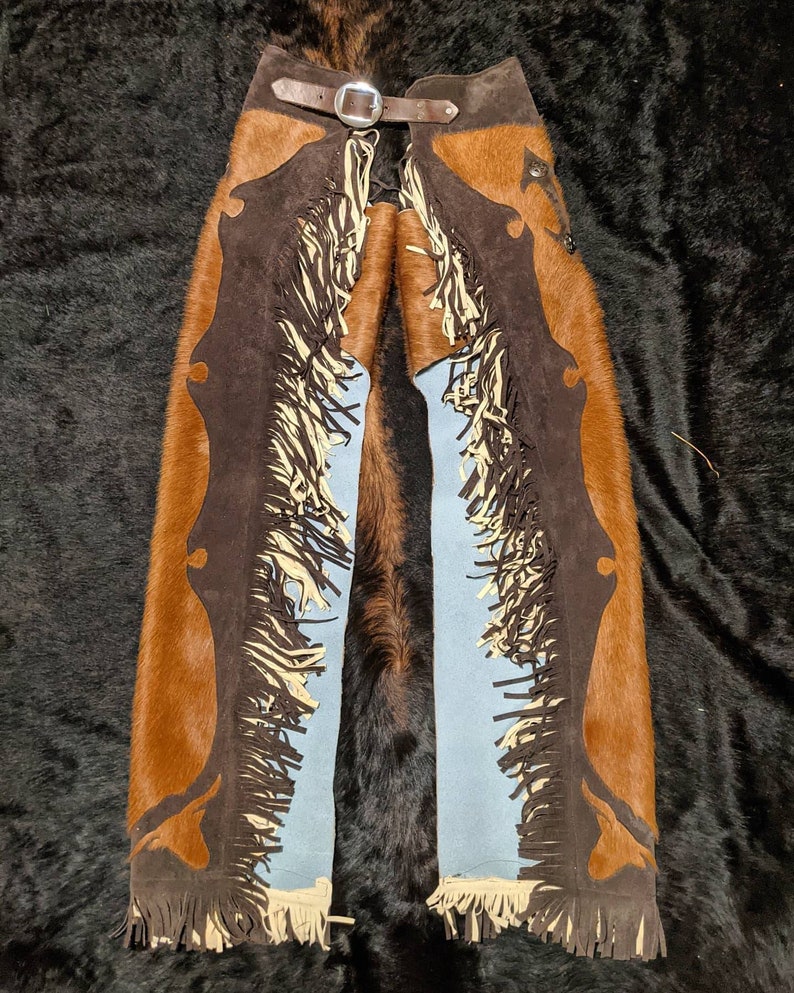 Men's Full Length Hair-on Cowhide Chaps - Etsy