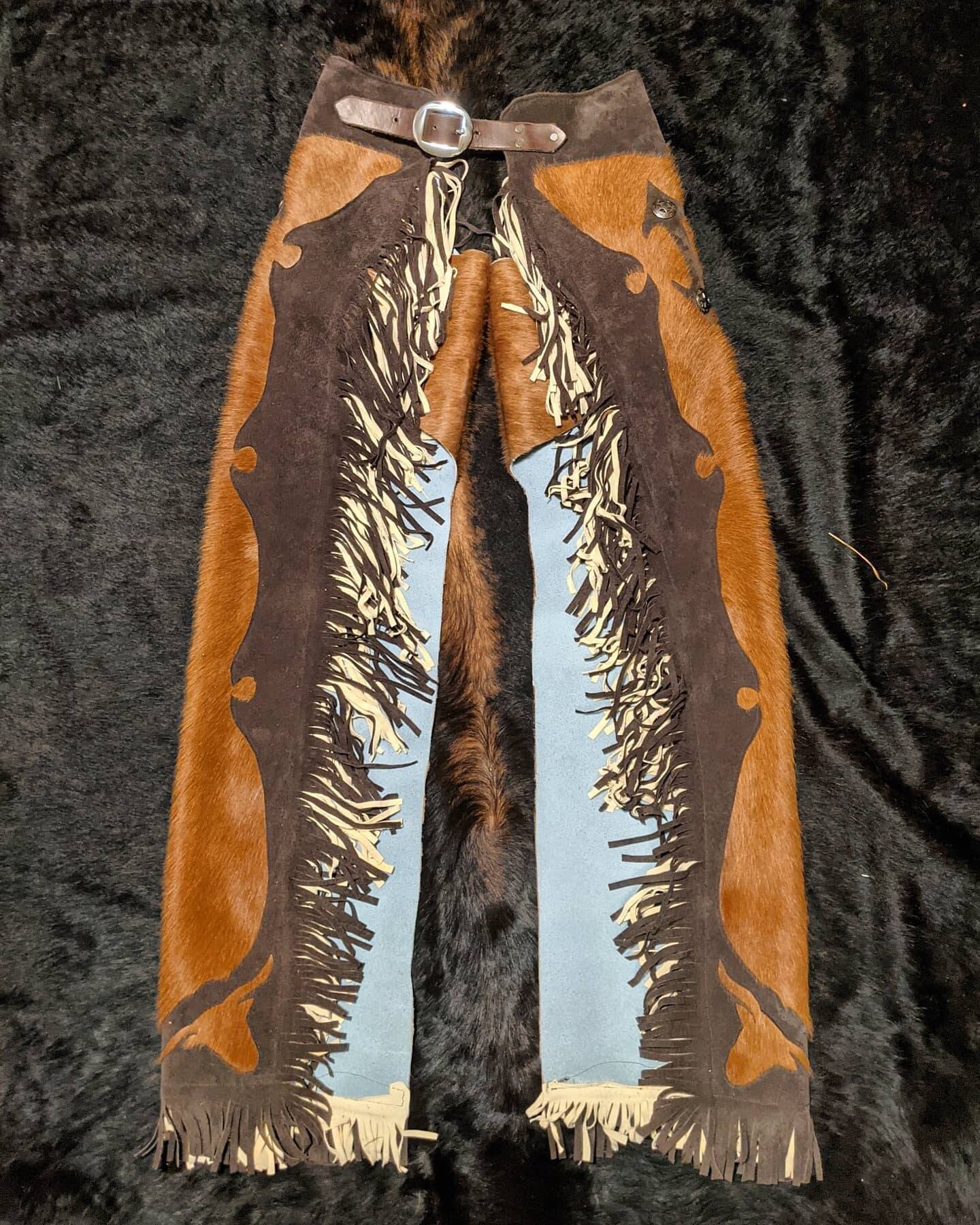 Men's Full Length Hair-on Cowhide Chaps - Etsy