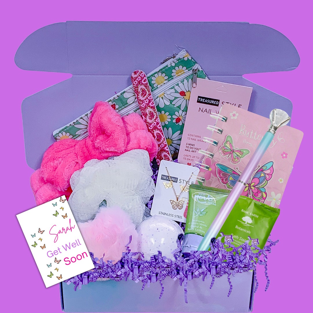 Teen Girl Get Well Soon Box, Tween Girl Care Package, Feel Better Gift ...