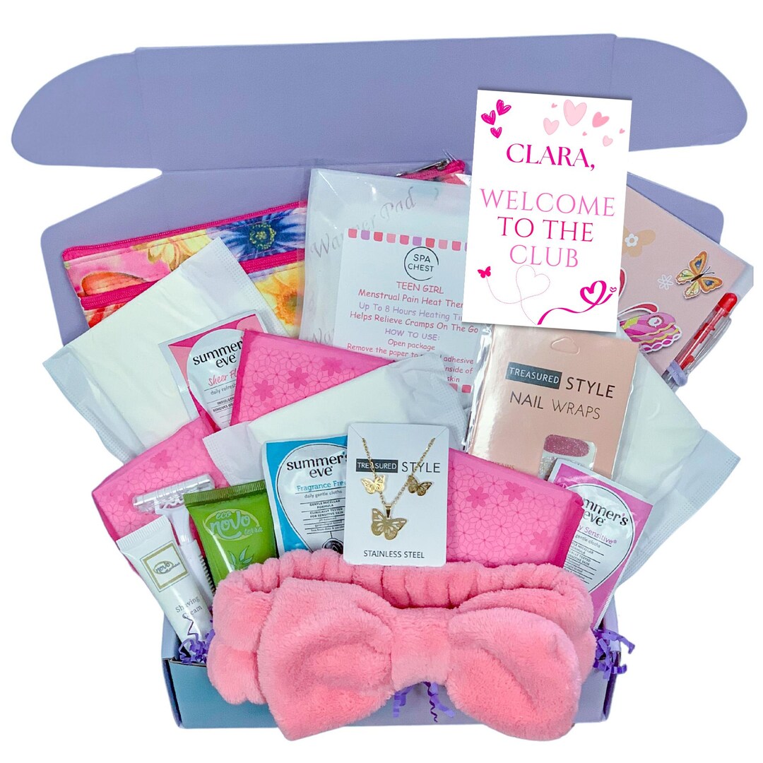 First Period Gift Box, Tween Niece Period Kit, Granddaughter ...