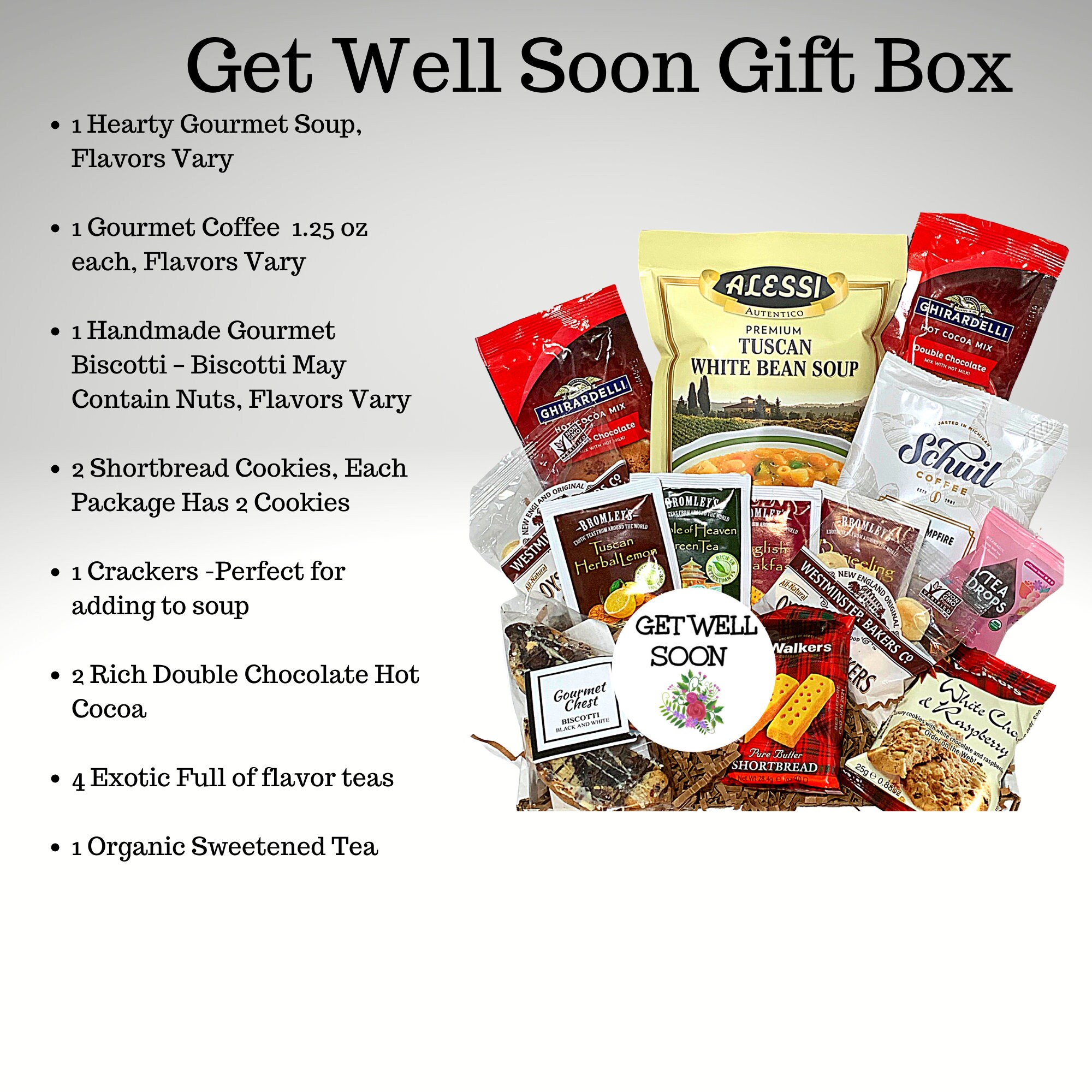 Get Well Soon Care Package, Sick Care Package, Hospital Care Package ...