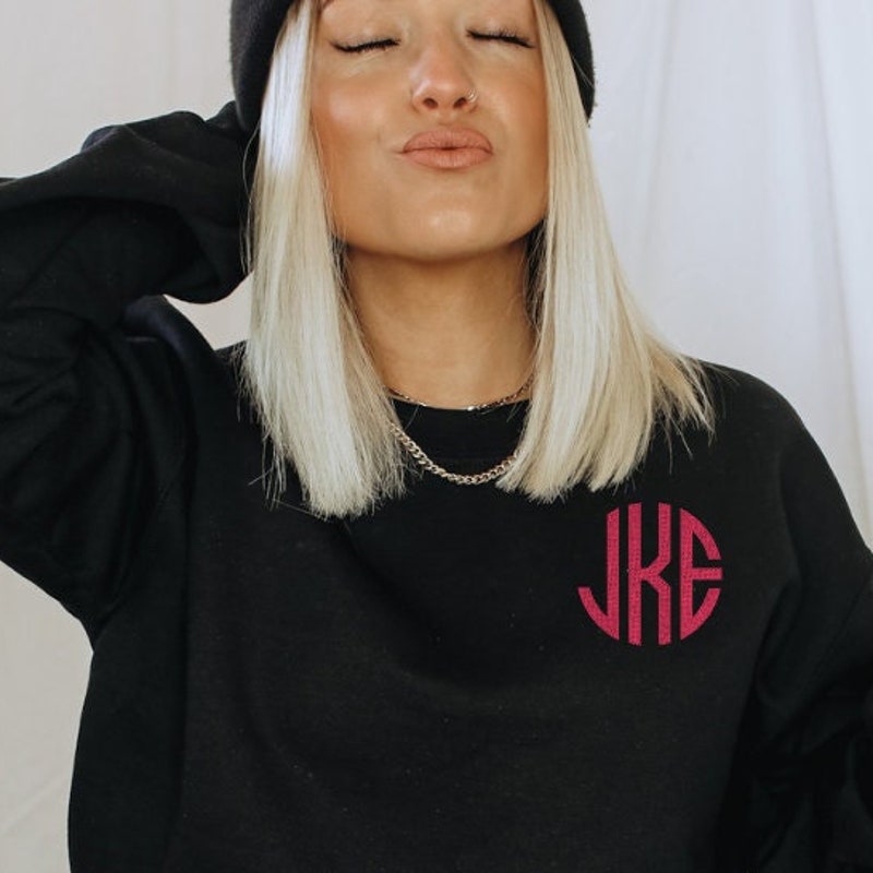 Monogram Sweatshirt - Etsy