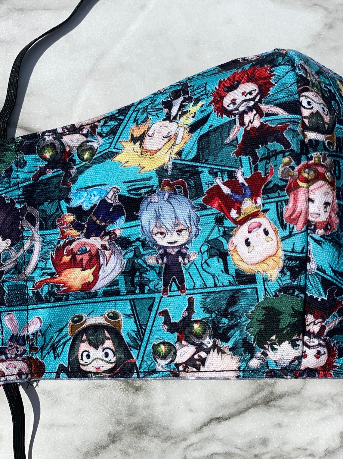 Chibi Mha Face Mask Custom Fabric | Etsy