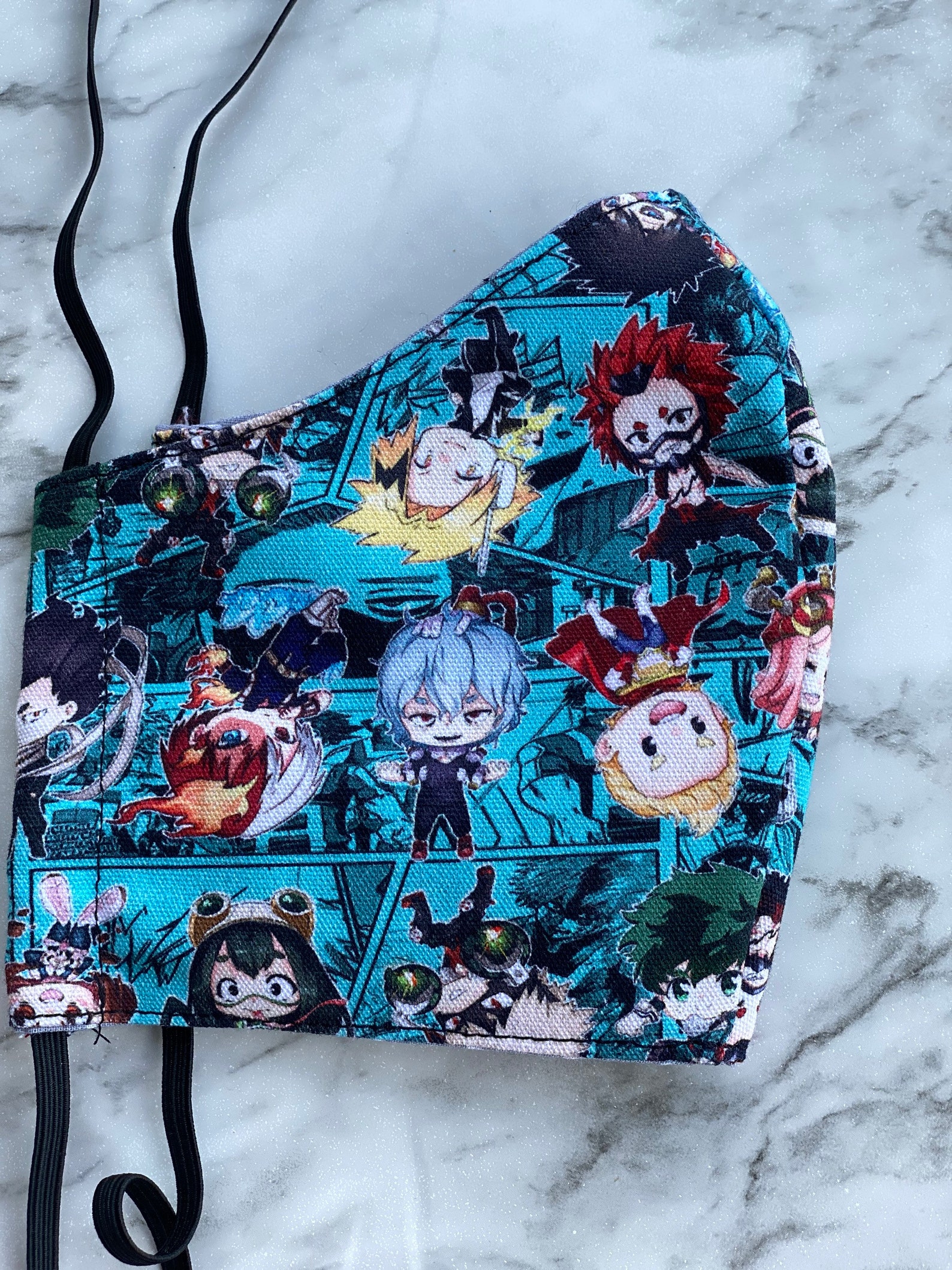 Chibi Mha Face Mask Custom Fabric | Etsy