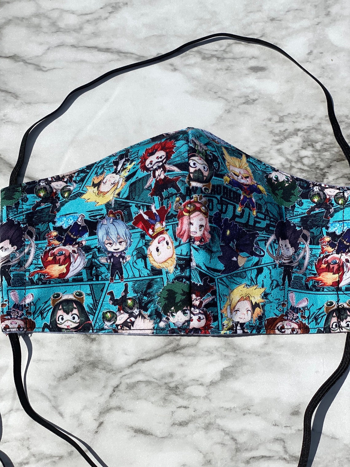 Chibi Mha Face Mask Custom Fabric | Etsy