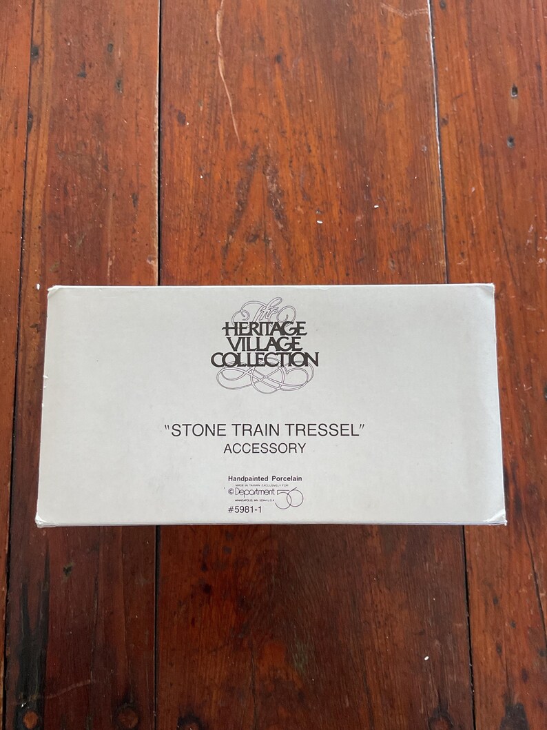 Vintage Dept 56 Heritage Village “ Stone Train Tressel “ - Etsy