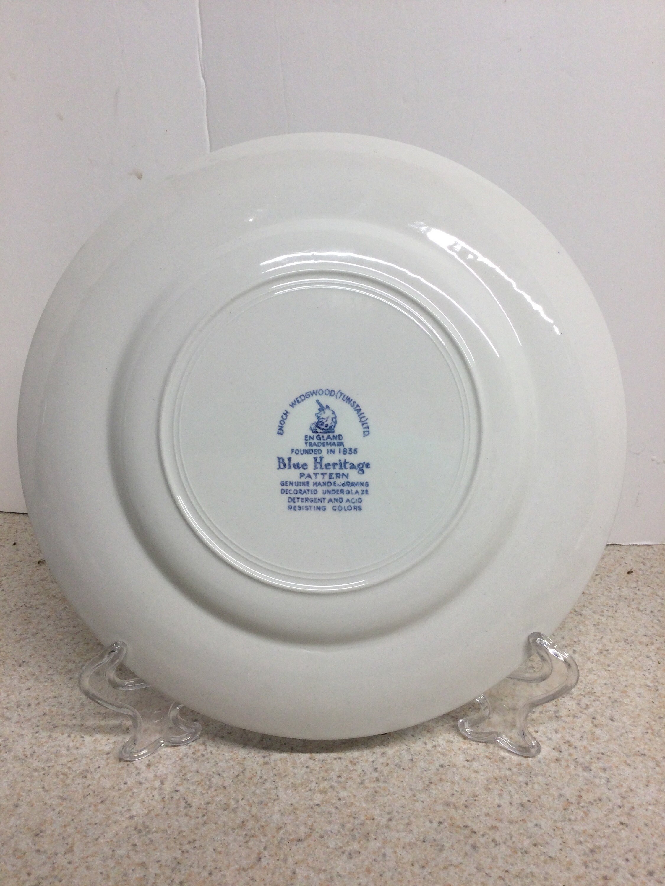 Epoch Wedgwood ( Tunstall ) Blue Heritage Blue Onion Dinner Plate 9.75 ...