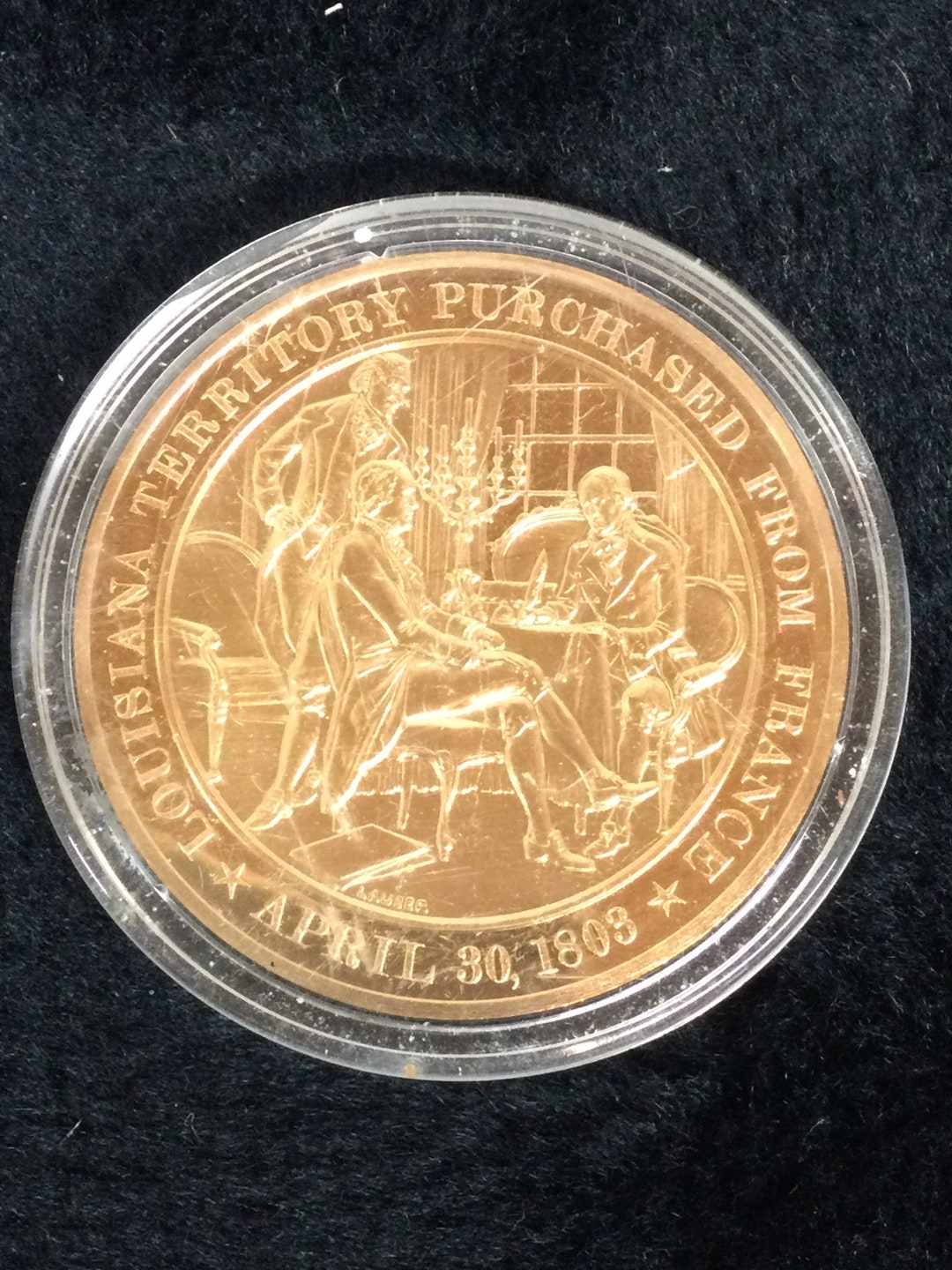 Vintage Franklin Mint Bronze Token History of the United States ...