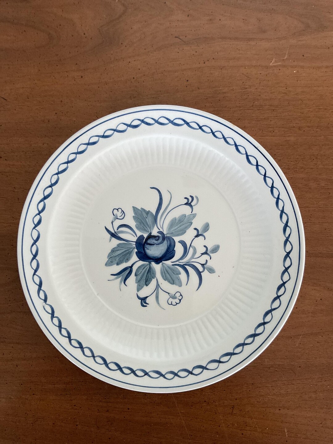 Adams Baltic Ironstone China Salad Plate 8.25” Blue Backstamp - Etsy
