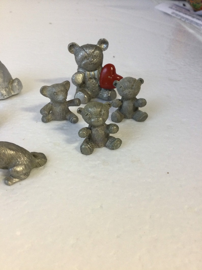 10 Pewter Cast Miniature Animals 8 Marks ( See Desc ) - Etsy